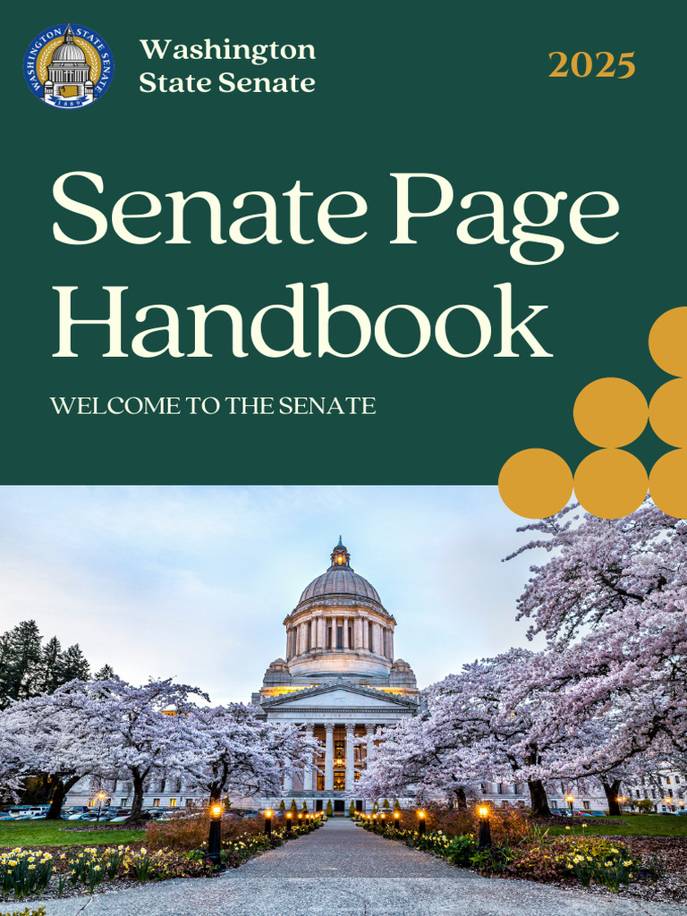 2025 Senate Page Handbook | PDF | Blouse | Trousers