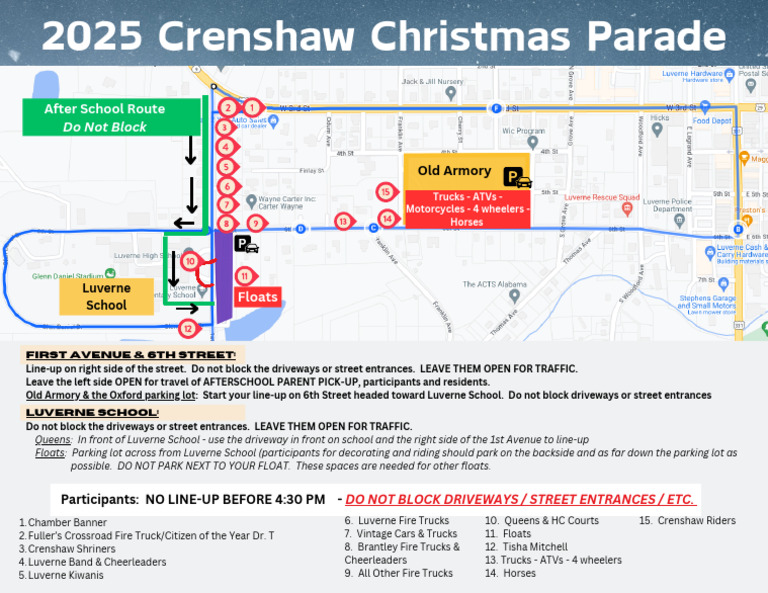 Parade Route 2025 | PDF