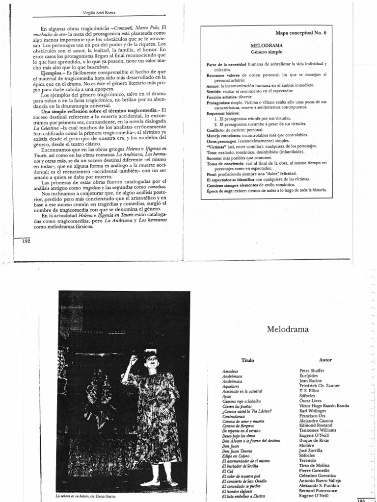 Rivera La Composición Dramática Melodrama | PDF
