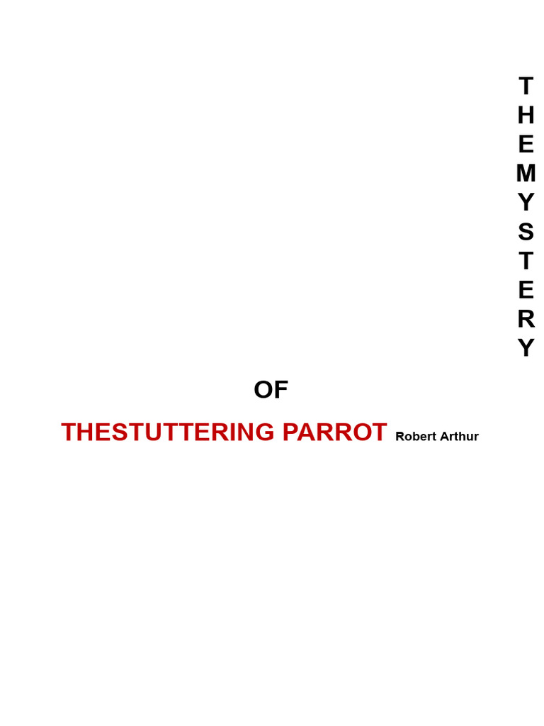 The Mystery of the Stuttering Parrot | PDF
