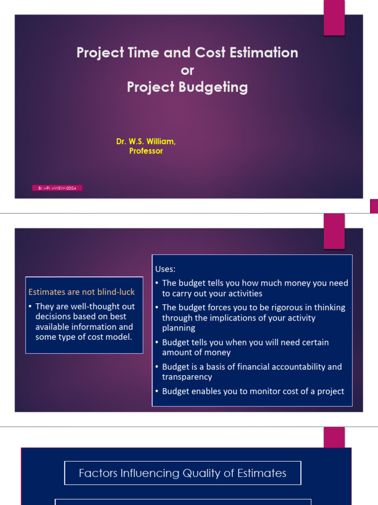 Project Time and Cost Estimation | PDF | Cost | Software