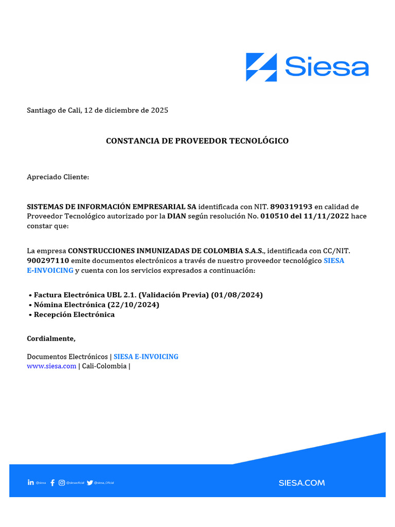 Constancia de Proveedor Tecnológico20251212161625 | PDF