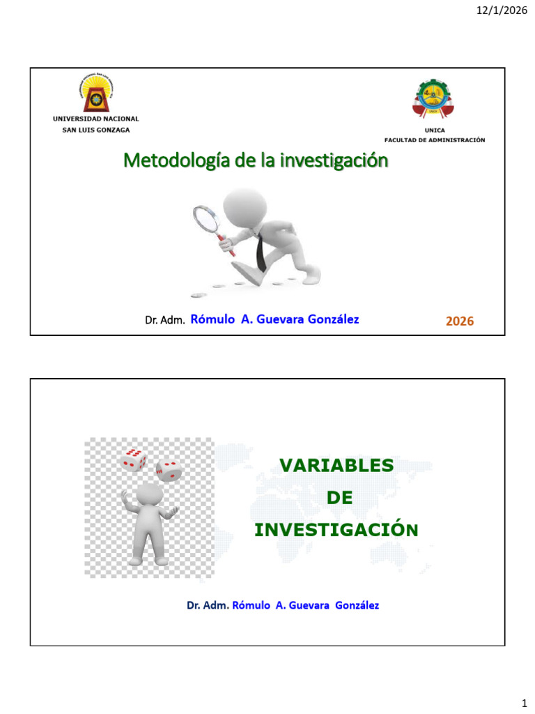 Variables de Investigacion | PDF | Metodología | Science