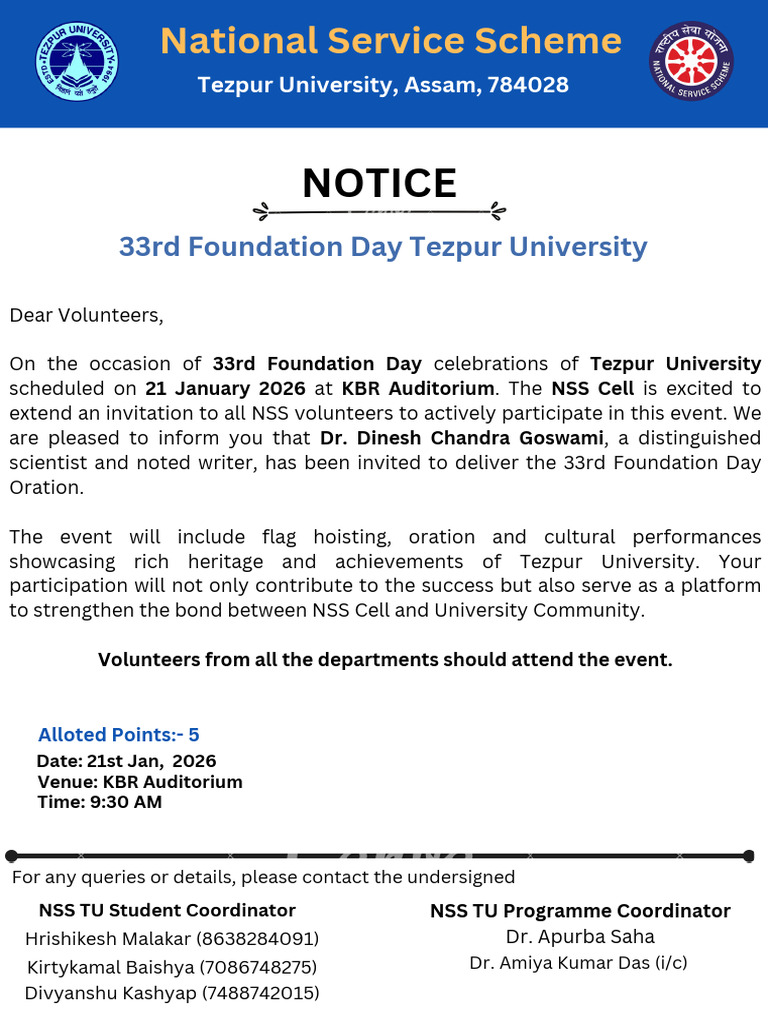 33rd Foundation Day | PDF