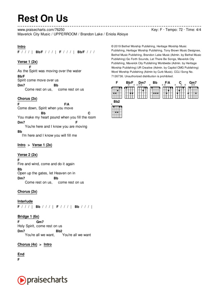 Rest On Us - F - 250816 - 132206 | PDF | Christian Music | Contemporary ...