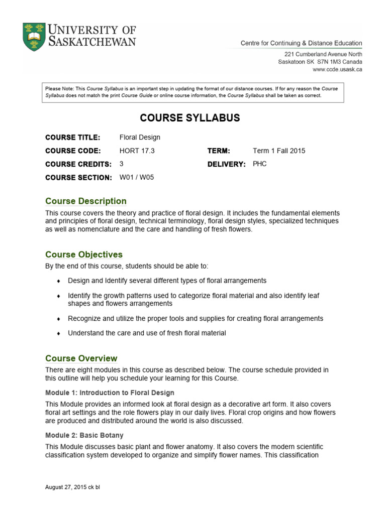Hort 17.3 Floral Design | PDF | Floristry | Color