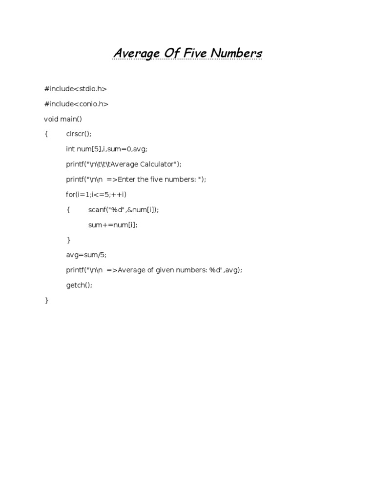 Average Coding | PDF | Computers