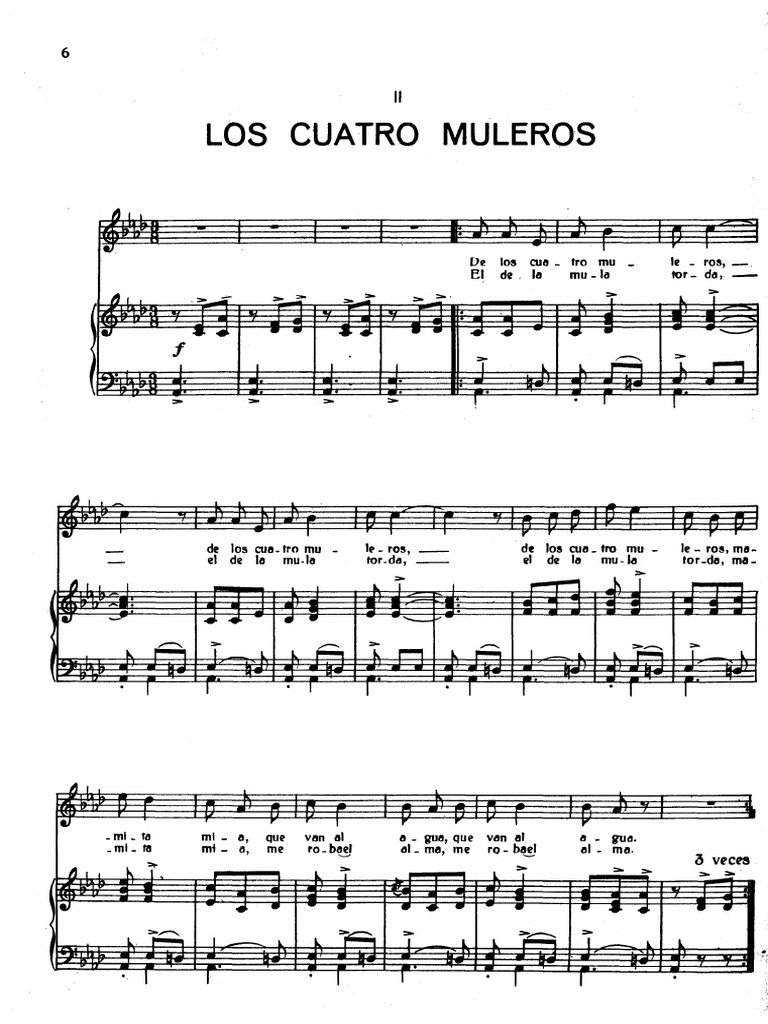 Los Cuatro Muleros | PDF
