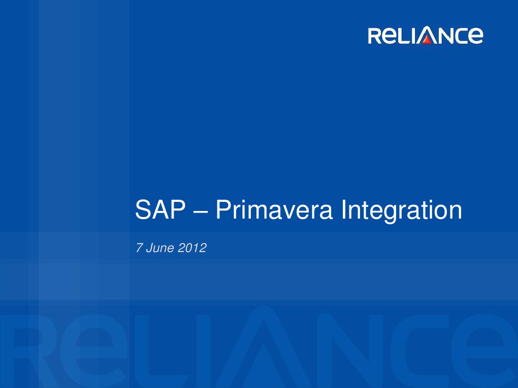 SAP-Primavera Integration Overview | PDF | Architect | Computing