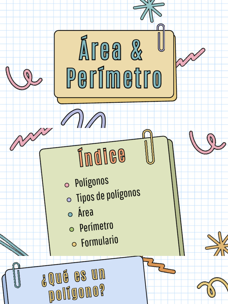 Presentación de Área Y Perímetro Ilustrada Colorida | PDF