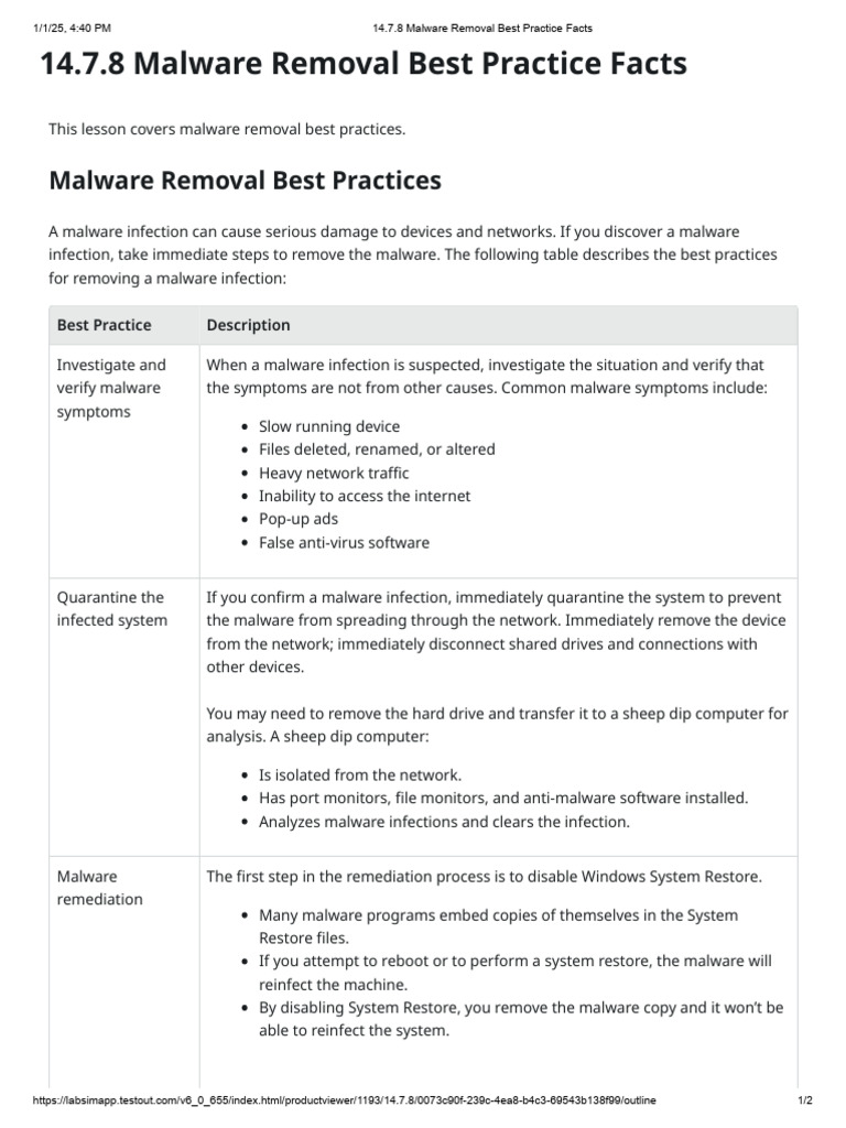 Learning Platform _ CompTIA Vvv | PDF | Malware | Antivirus Software