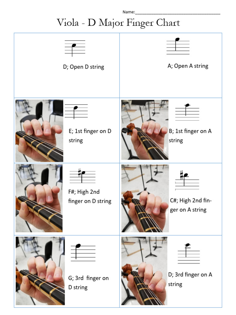 Viola Finger Charts | PDF | String Instruments | Musical Instruments