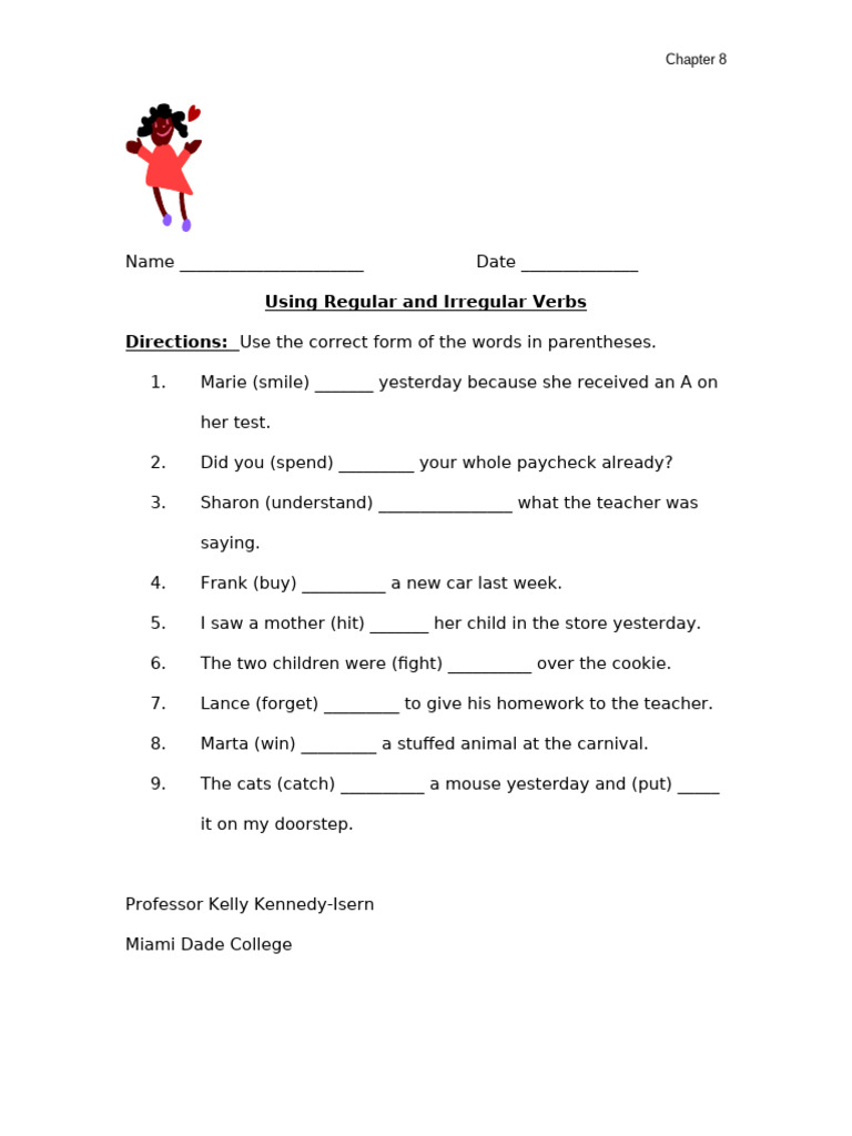 Us in Greg Irreg Verbs | PDF