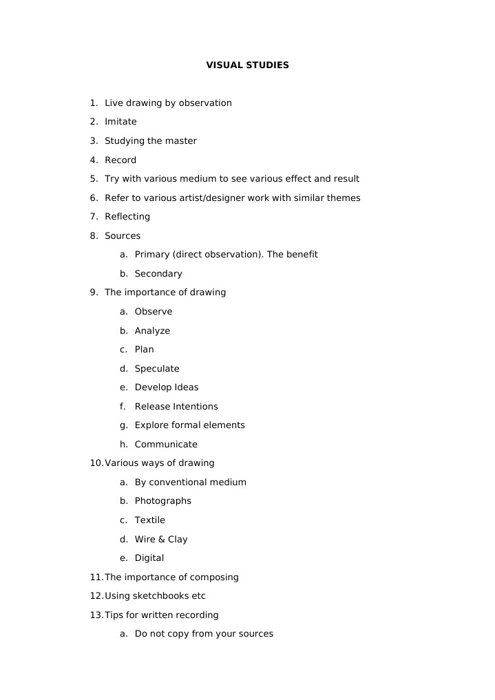 Visual Studies | PDF