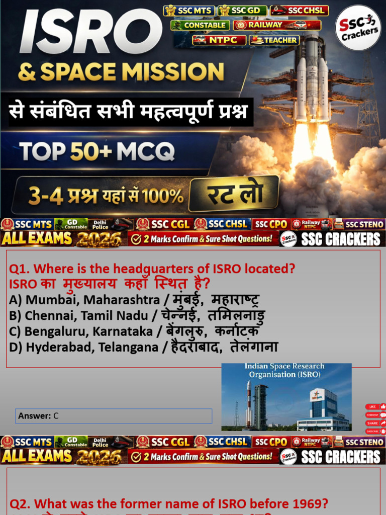 Isro & Space Mission | PDF