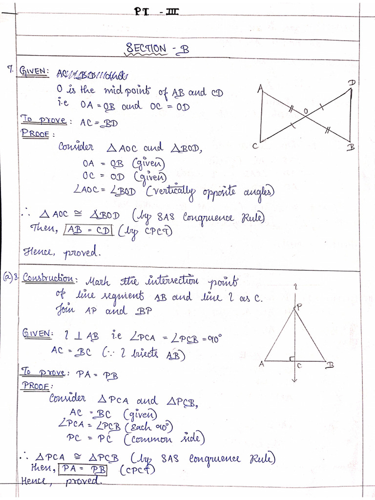 Maths PT-3&4 Answer Key | PDF