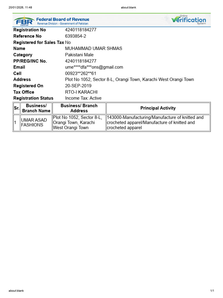 Muhammad Umar Shmas Ntn-1 | PDF