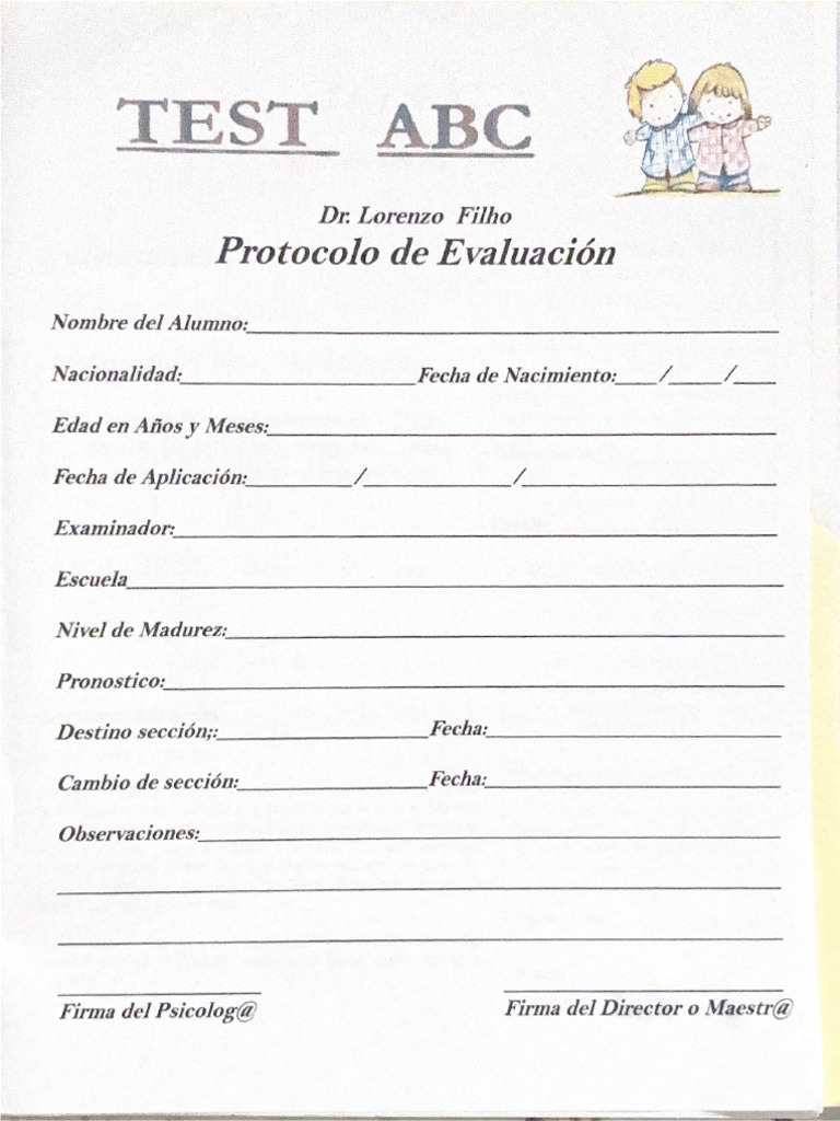 Test ABC para Imprimir | PDF