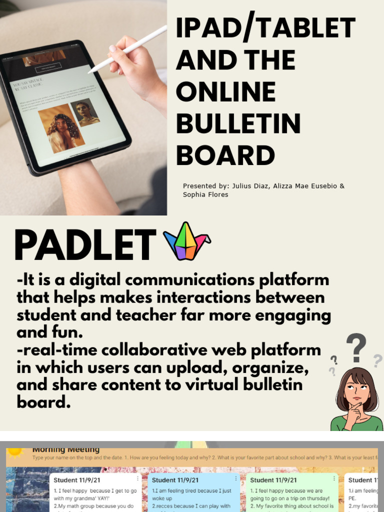 Ipad Tablet Online Bulletin Board | PDF | Software | Computing