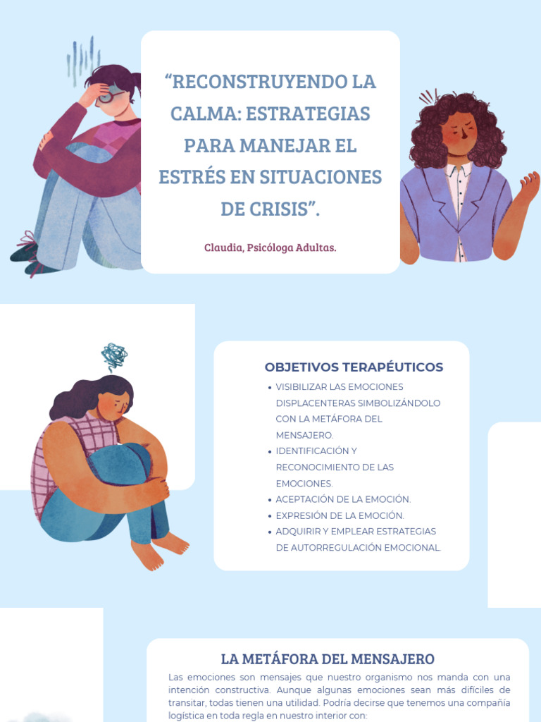 RECONSTRUYENDO LA CALMA. ESTRATEGIAS PARA MANEJAR EL ESTRÉS EN ...
