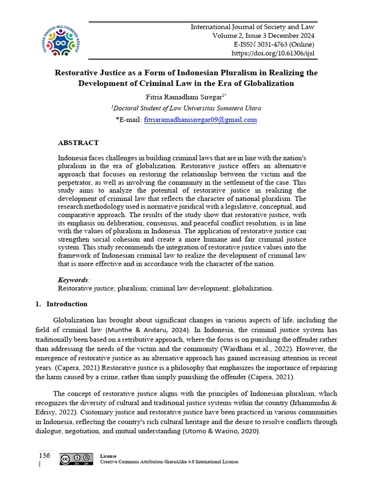 ARTICLE+8 | PDF | Restorative Justice | Justice