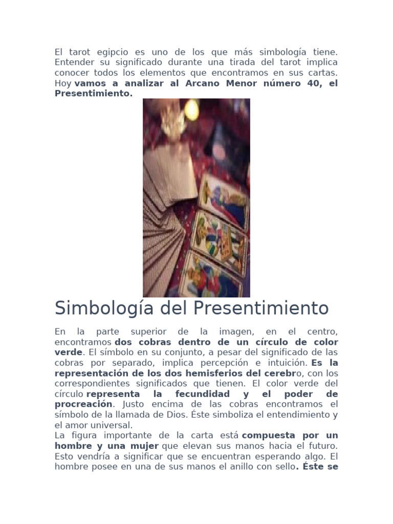 Fatima 40 c11 El Presentimiento | PDF | Tarot | Color