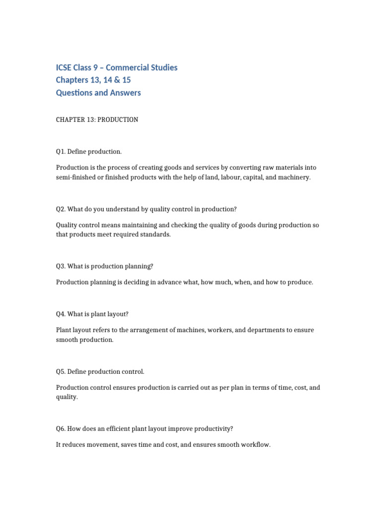 Class_9_Production_Communication_Ch13_14_15 | PDF | Communication ...