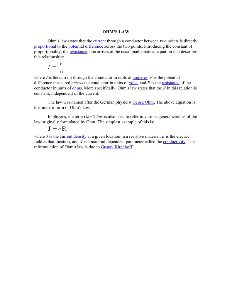 Understanding Ohm's Law Explained | PDF