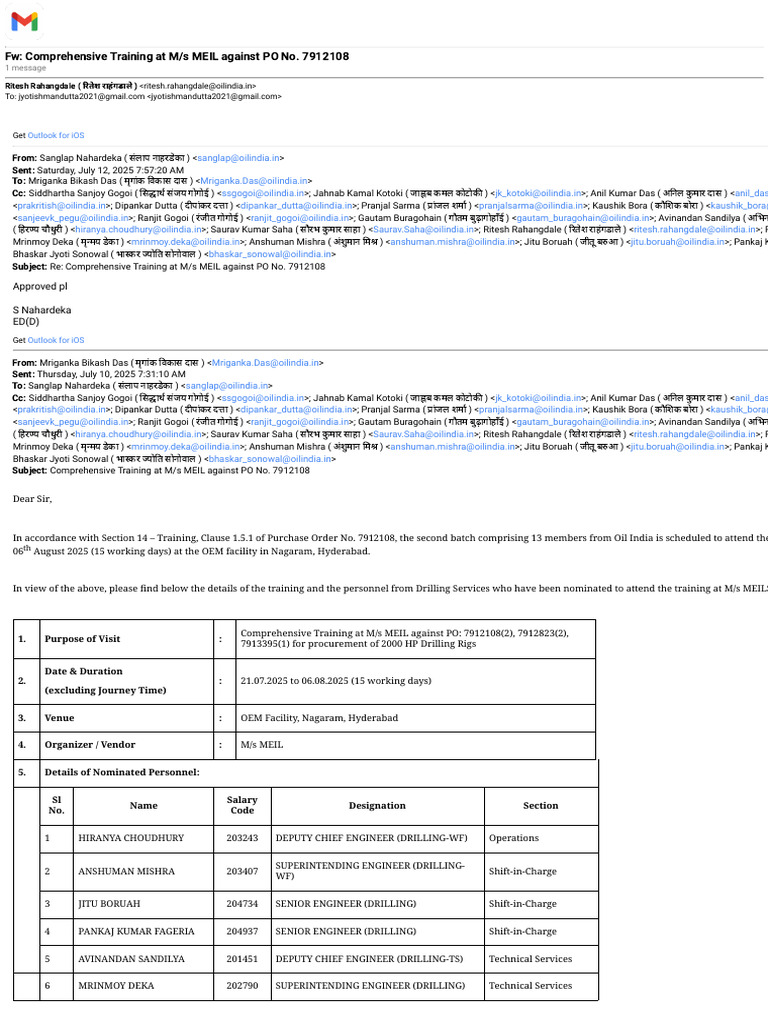 Meil Training | PDF