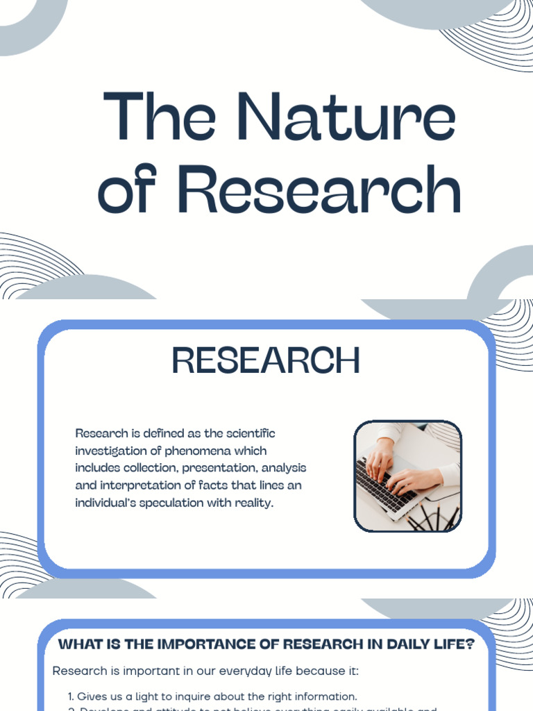 The Nature of Research | PDF | Qualitative Research | Data