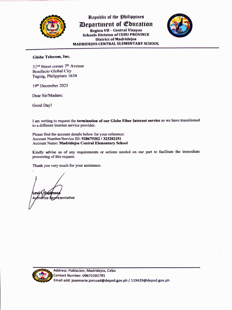 Account Termination 928679202 | PDF