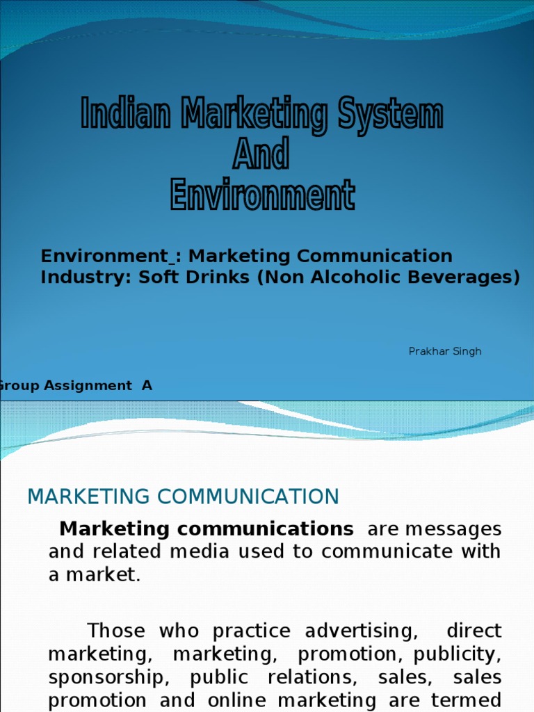 Marketing Enviorment (Communication) - Soft Drinks | PDF | Marketing ...