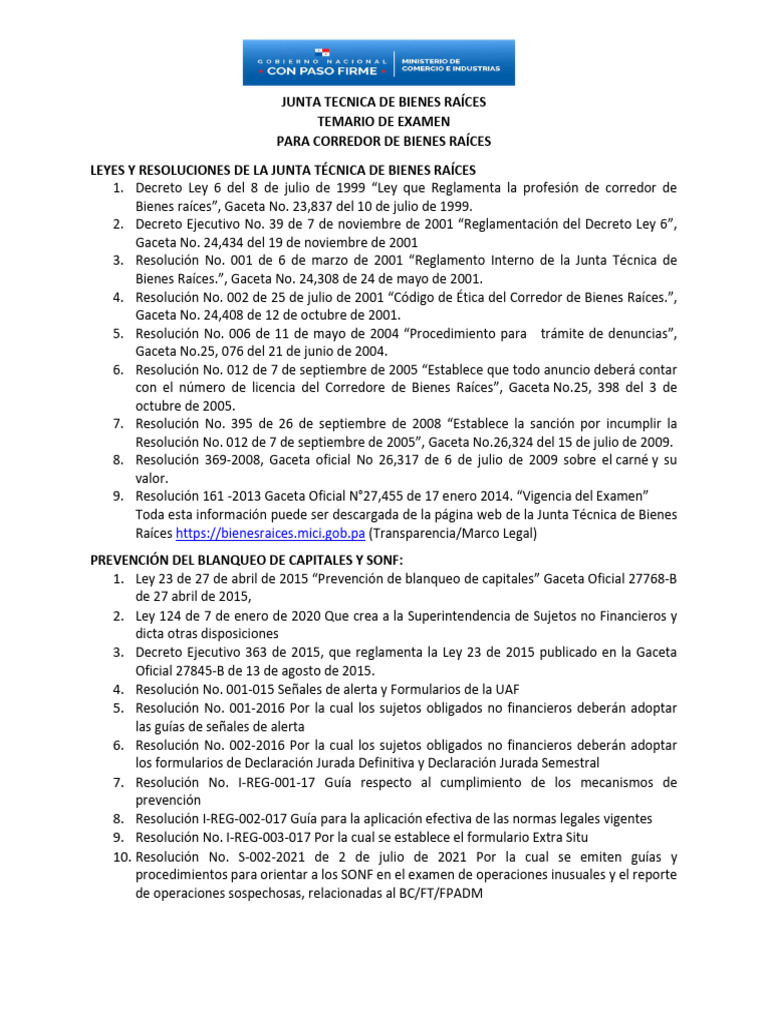 Temario Examen JTBR 2025 | PDF | Hipotecas