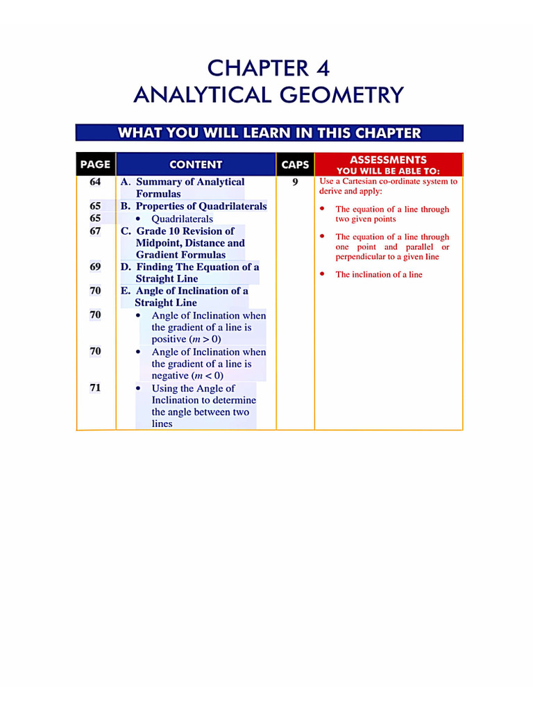 Gr11 Analytical Geometry Notes | PDF