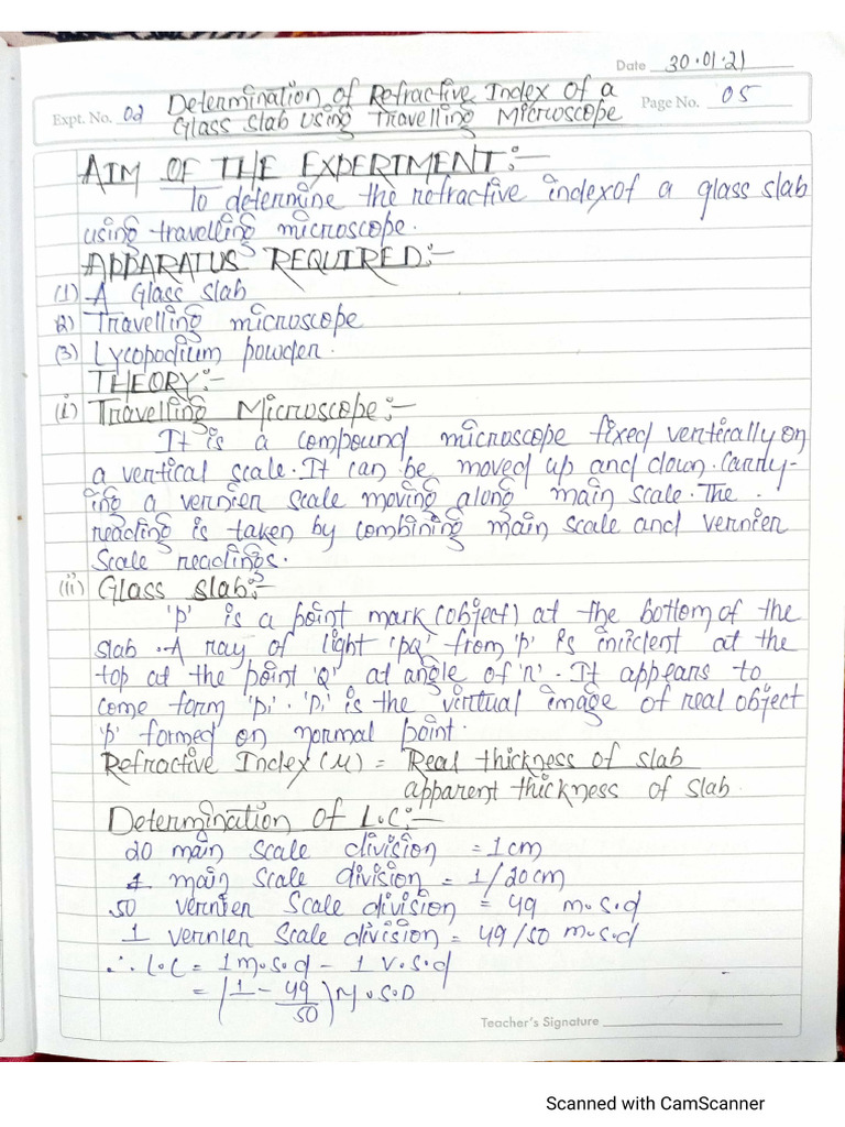 Practical Class 12th Physics | PDF