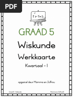 Graad4 Werkopdrag 1 Heelgetalle Vermenigvuldiging en Deling | PDF