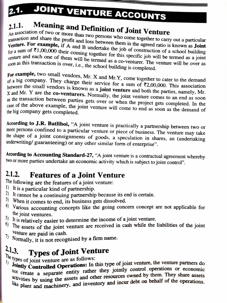 Joint Venture | PDF