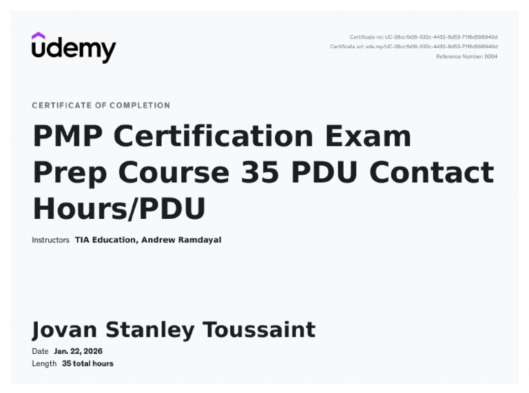 Udemy PMP | PDF