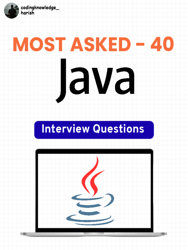 40 Most Asked Java Interview Questions and Answers | PDF | Method ...