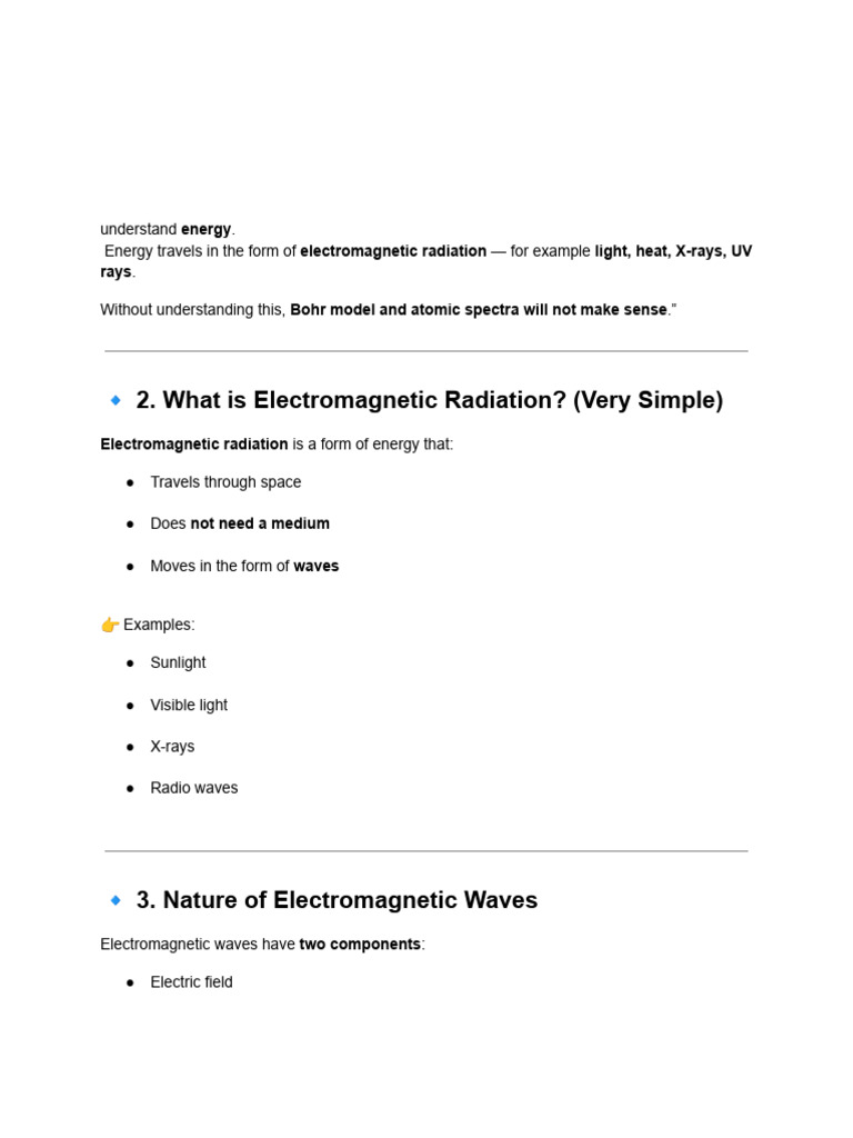 Notes-Structure of Atom | PDF | Photoelectric Effect | Emission Spectrum