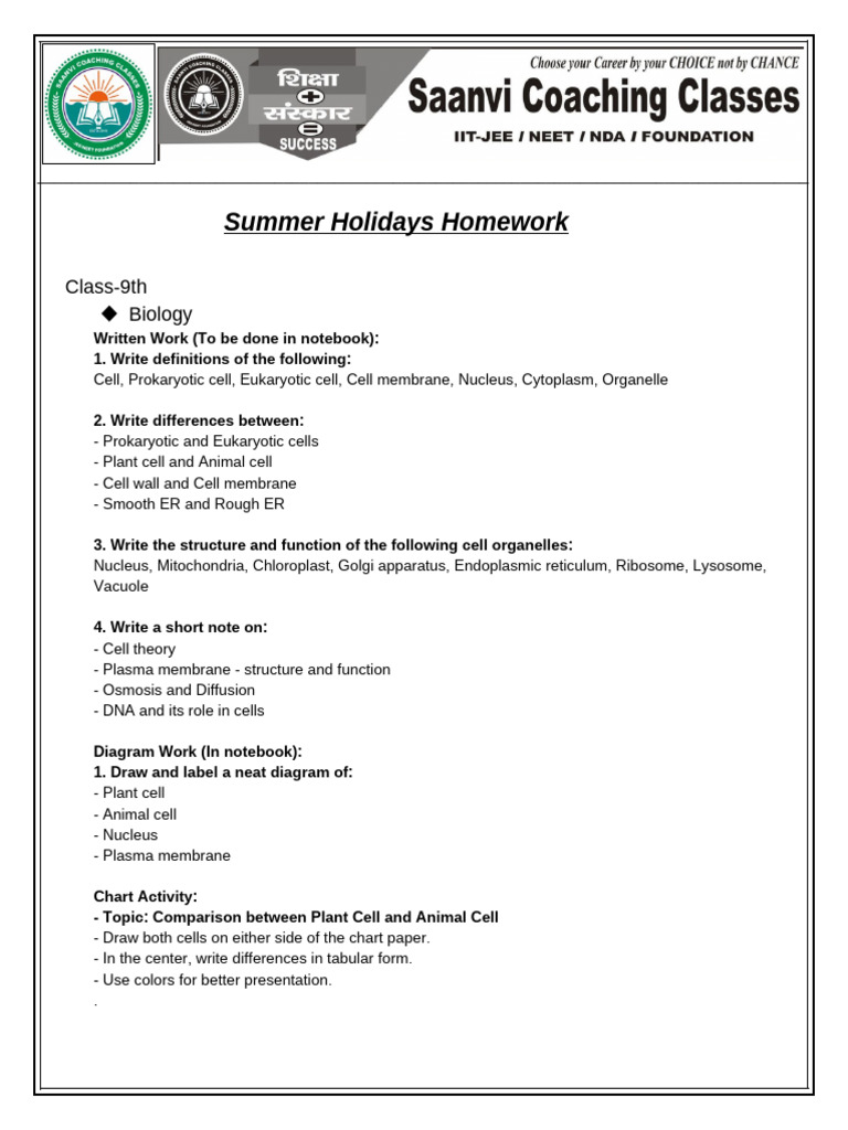 9th Homework | PDF | Cell (Biology) | Polynomial