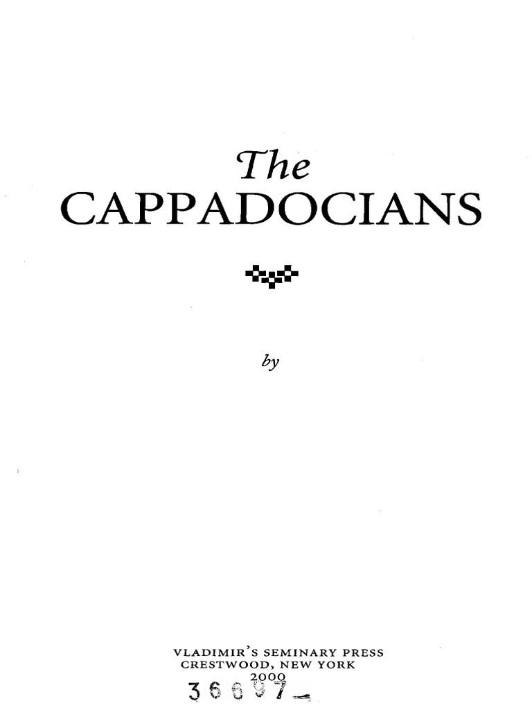 The Cappadocians (Anthony Meredith) (Z-Library) | PDF | Origen | Trinity