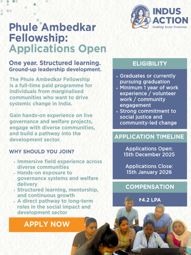 Phule Ambedkar Fellowship Application Brochure | PDF