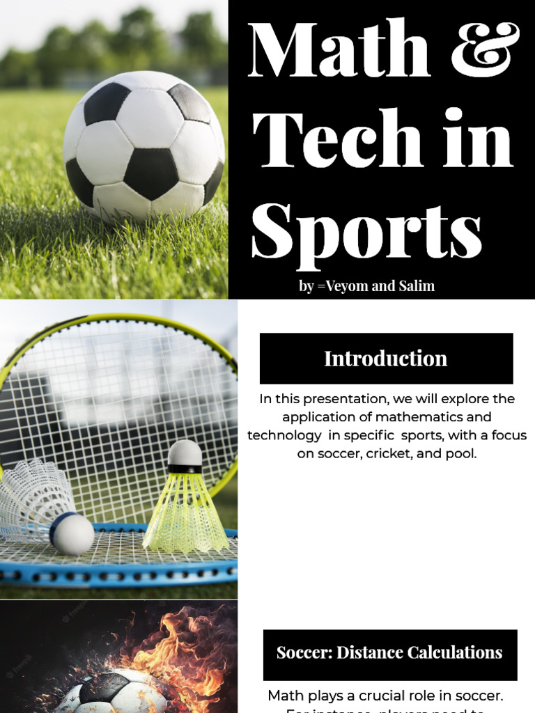 Wepik Math in Sports Give Examples of How Math Applies in Sports Like ...