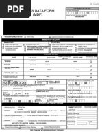 Pag-IBIG Member's Data Form (MDF) | PDF | Employment