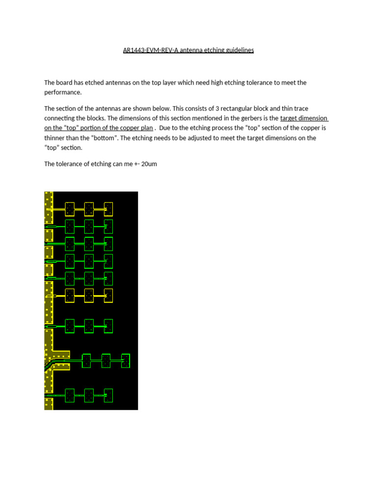 Antenna Etching Requirements | PDF
