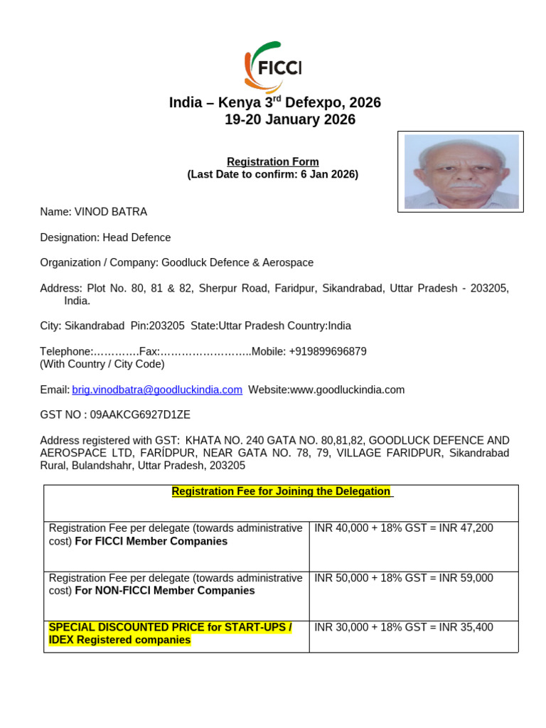 Registration Form - KENYA | PDF | Payments