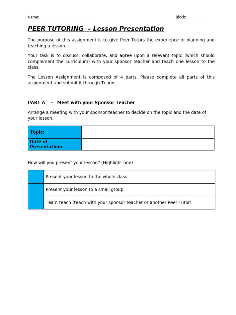 PT Lesson Assignment 1 | PDF | Lesson Plan | Learning Styles