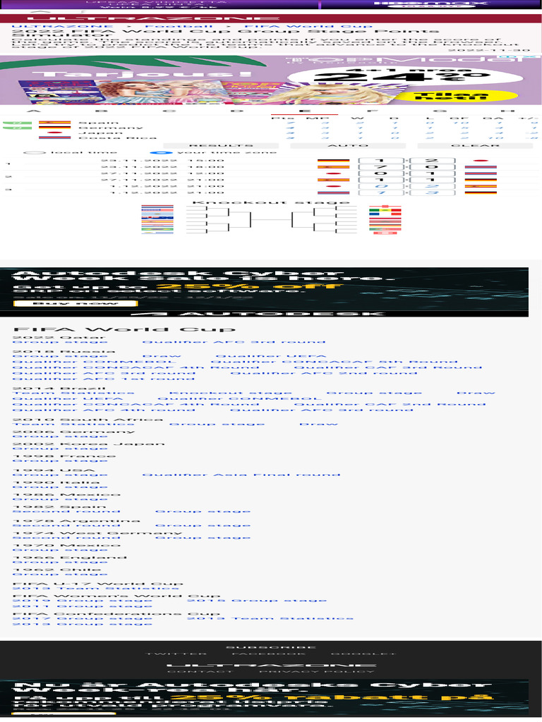 2022 FIFA World Cup Group Stage Points Simulator - ULTRAZONE | PDF ...