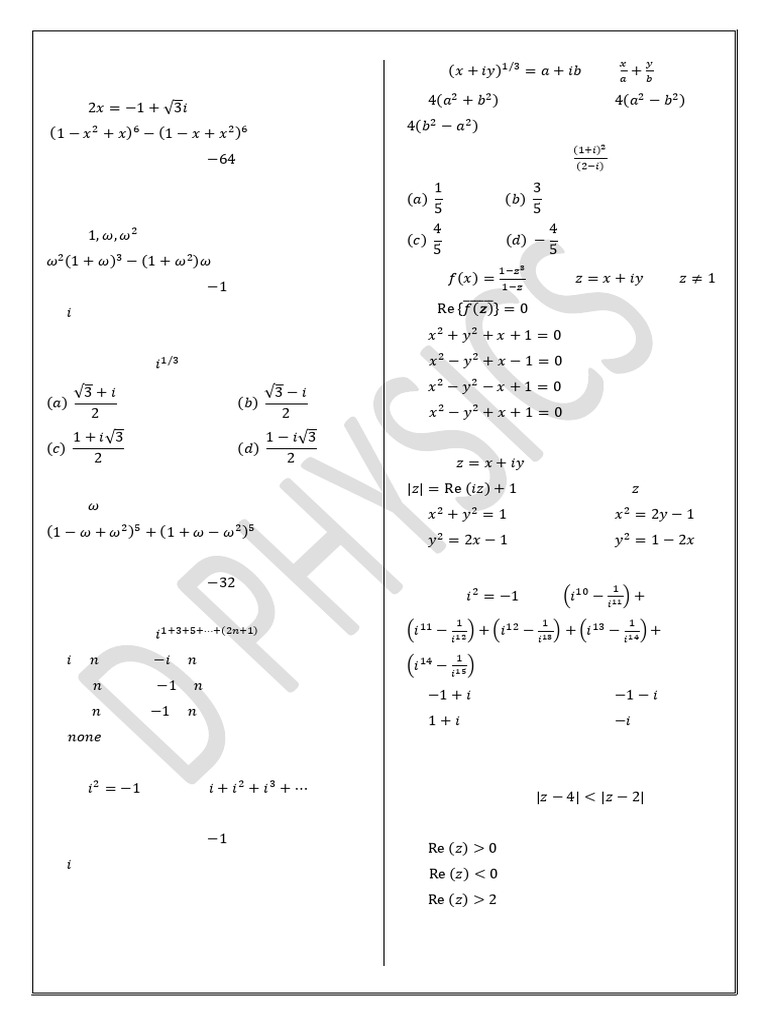 Assignment 1 Complex Analysis | PDF | Number Theory | Mathematical Analysis